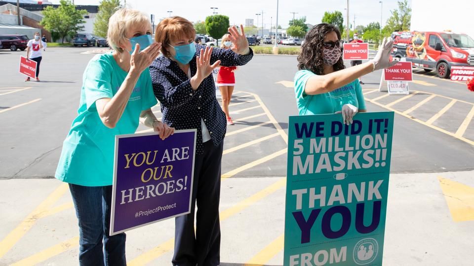 Sister Sharon Eubank, director of LDS Charities, mobilizes during ...